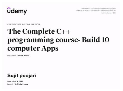Sujit Poojari On Linkedin I Had Also Completed C Programming Course From Udemy