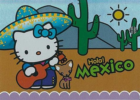 Hello Kitty Minipostcard Mexico Hello Kitty Art Hello Kitty