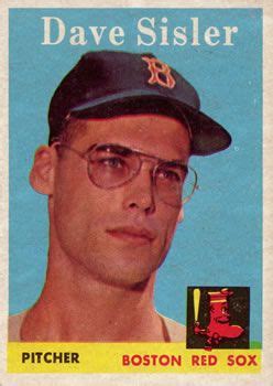 59 Dave Sisler Boston Red Sox Baseball Cards Red Sox Baseball Red Sox
