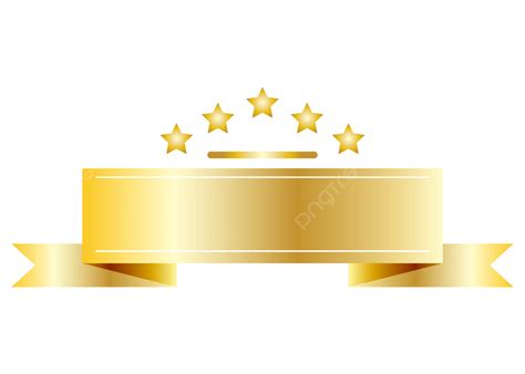 Elegant Gold Nomination Ribbon Vector Ribbon Gold Golden Png And