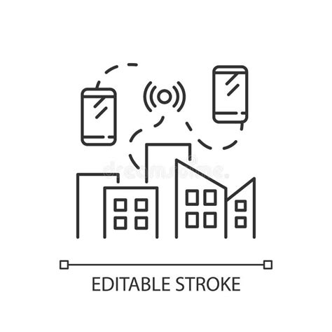 Wireless Internet Connection Rgb Color Icon Stock Vector Illustration