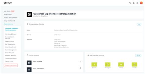 How Do I Delete A Unity Organization From My Account Unity Support Help Center