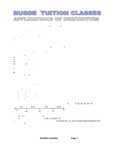 Std Xii Application Of Derivatives Problems With Solution Feb 2025