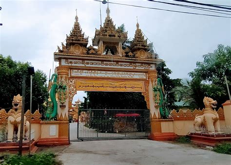 သာကေတမြို့နယ် ဇိနမာရ်အောင် ဘုရားဝင်းအတွင်း လုံခြုံရေးယူထားသည့် တပ်ဖ