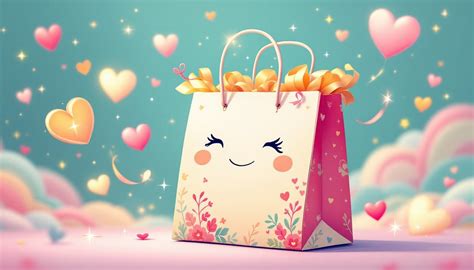 Free Magical Shopping Bag Image Kawaii Magical Hearts Download At
