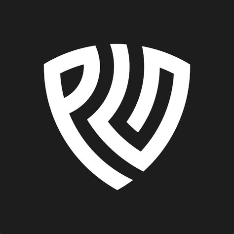 Premium Vector Pg Letter Shield Shape Logo Design Icon