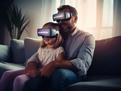 Free Photo People Wearing Futuristic High Tech Virtual Reality Glasses