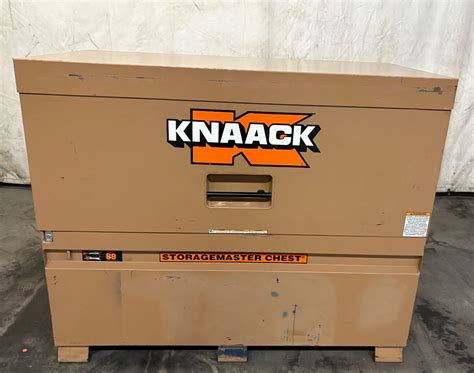 Knaack Model 89 Piano Style Padlockable Jobsite Tool Storage Box Dents Irontime Sales Inc