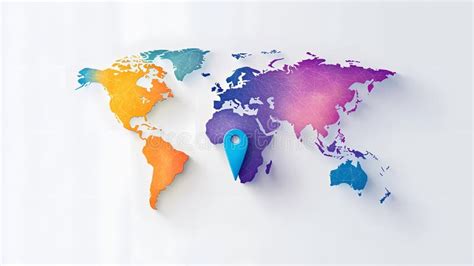 3d Topographic Map With Vibrant Elevations And Green Location Pin Marking A Key Ai Generated