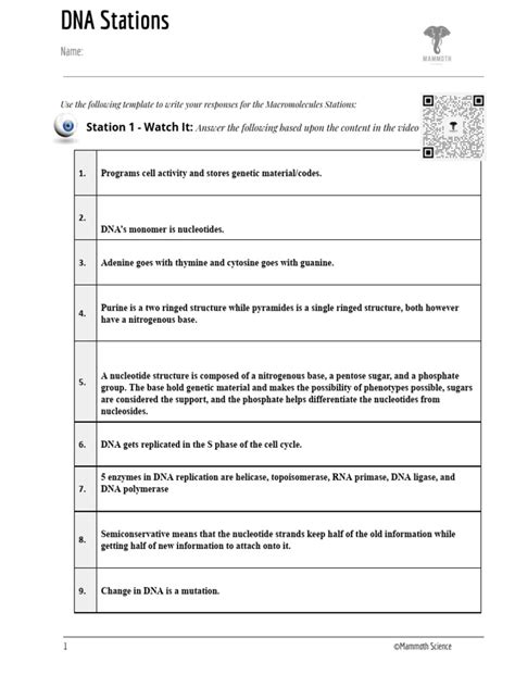 Benjamin Lynch Copy Of Copy Of Adalae Dna Stations Answer Pdf