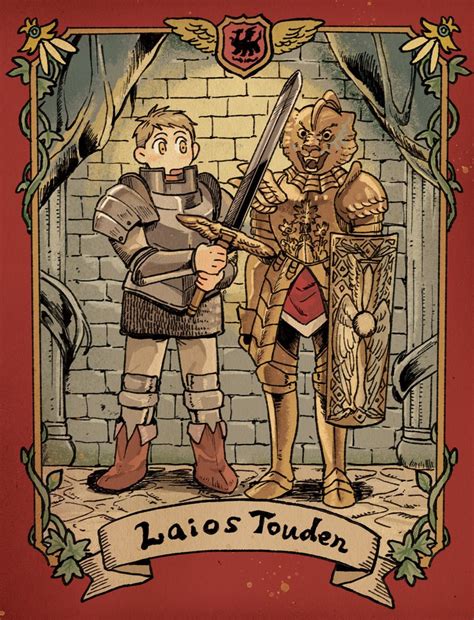 Laios Thorden And Kensuke Dungeon Meshi Drawn By Petermann Danbooru