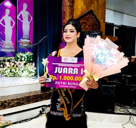 Ananda Rizkia Aprilianti Raih Juara Pertama Putri Bunga Yayasan Argadia Citra Indonesia Lintas