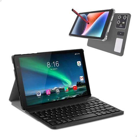 Tablet Smartphone Teclado Capa Caneta 101 128gb 6gb Ram Gps