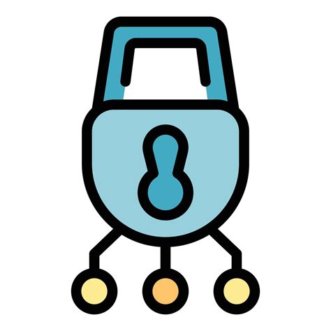 Safety Password Icon Color Outline Vector 15552275 Vector Art At Vecteezy