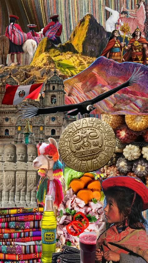 Peruvian Culture Peru Background Collage Peru Inca Peru