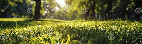 Grassy Field With Trees In Background Stock Illustration Illustration