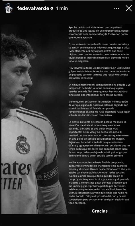 🚨 Ahora El Comunicado De Federico Valverde Hoy Volvimos A Tener Un