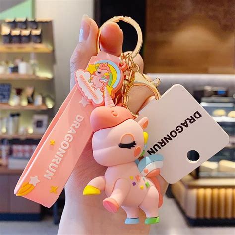 Μπρελόκ Cartoon Μονόκερος σε Ροζ Χρώμα G For Gadget