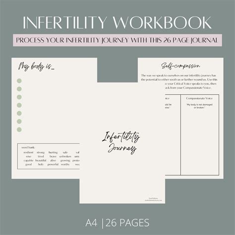 Printable Infertility Workbook Infertility Journal Etsy