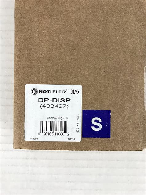 Notifier Dp Disp Dress Plate Display
