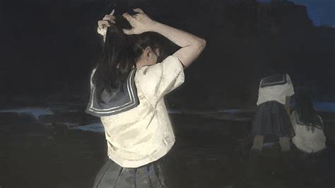 여학생 학교 유니폼 밤 물 Hd 배경 화면 Wallpaperbetter