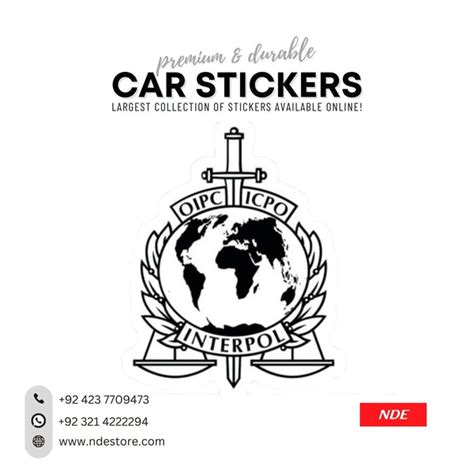 Sticker Interpol Logo