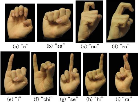 Figure 1 From Japanese Fingerspelling Recognition Based On Classification Tree And Machine