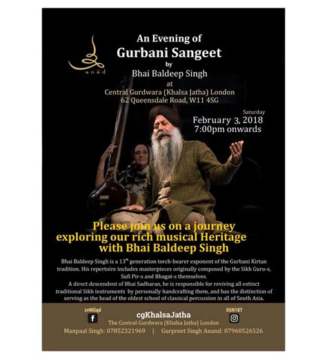 Bhai Baldeep Singh On Linkedin If You Are In London Please Do Join In