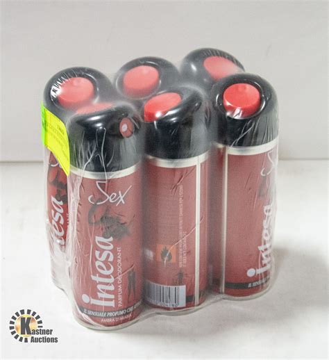 New 6 Pack Intesa Uni Sex Parfum Deodorant