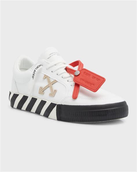 Off White Mens Low Vulcanized Canvas Low Top Sneakers Neiman Marcus
