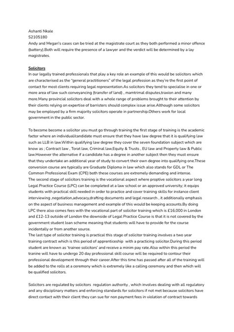 Essay Unit 2 Assignment 2 Learning Aim C And D Law101 Unit 2 Assignment 2 Learning Aim