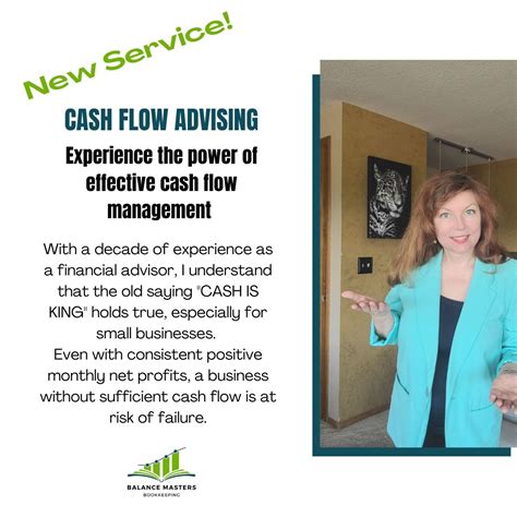 My New Cash Flow Advising Service Is Available As Part Of Our Monthly