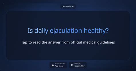 Is Daily Ejaculation Healthy