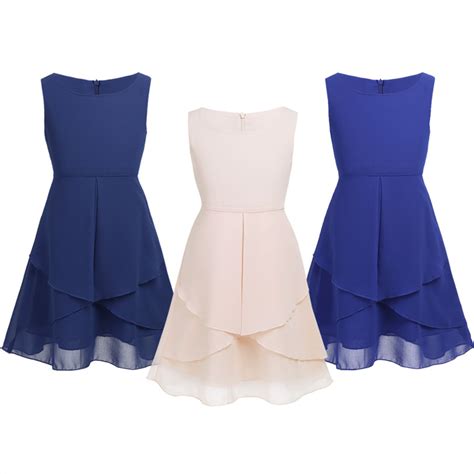 Iefiel Girl Sleeveless Chiffon Flower Girl Dress P Grandado