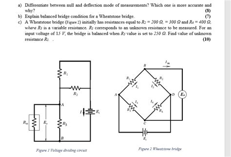 Solved A Differentiate Between Null And Deflection Mode Of