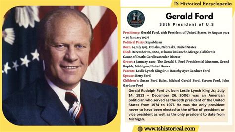 Interesting Facts About Gerald Ford Ts Historical