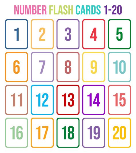 Printable Preschool Flash Cards Flashcards Printable Flash Cards