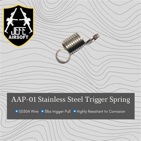 Jefes Airsoft Aap 01 Stainless Steel Trigger Spring 007 Airsoft Ltd