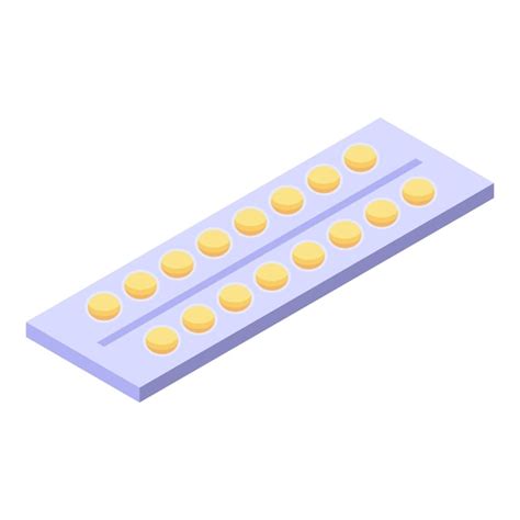 Premium Vector Contraception Blister Icon Isometric Vector Birth