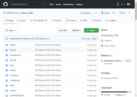 Nxp Published Mcuxpresso Sdk 290 On Github Mcu On Eclipse