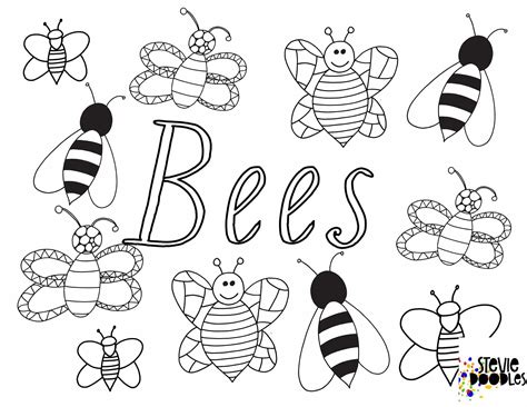 67 Printable Honey Bee Coloring Page Sanscompro Misaucun