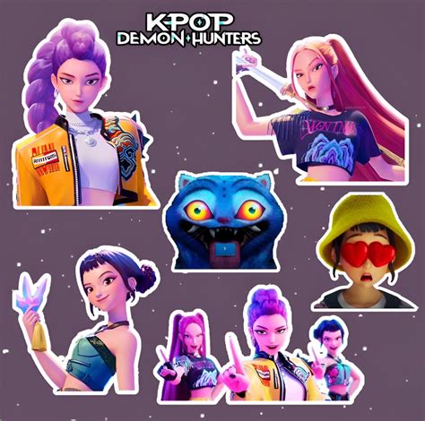 Kpop Demon Sticker En 2025 Pegatinas Bonitas Imprimibles Kitty
