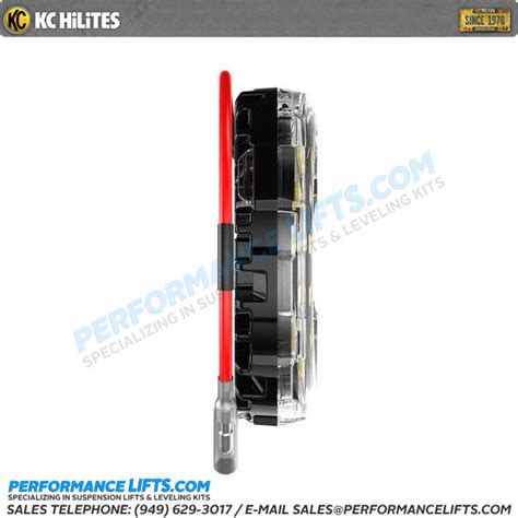 Kc Hilites 2 Cyclone V2 Led Single Light 1358 Clear Lens