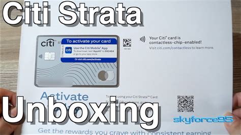 Citi Strata Credit Card Application And Unboxing Youtube