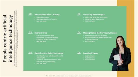 People Centric Artificial Intelligence Technology Ppt Template