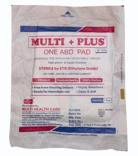 One Abd Abdominal Pad 8 Ply At ₹ 10 Piece In Indore Id 2855835932112