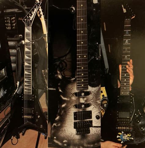 Kirk Hammetts Jackson V Tom Anderson And Esp Guitars In 1989 Esp