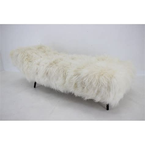 Vintage Sheepskin Daybed 1960