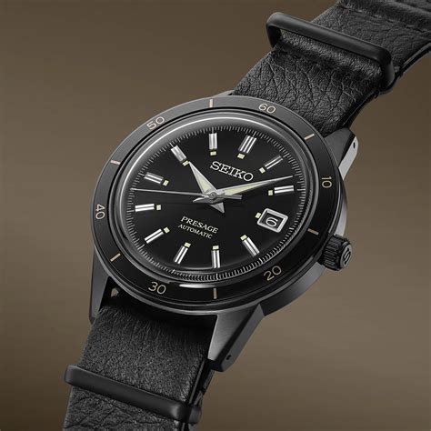Seiko Presage Style 60s ‘stealth 408mm Mens Watch Srph95j1 Goldsmiths