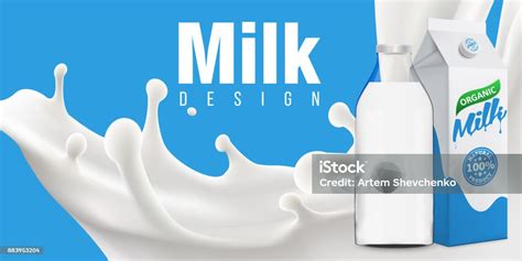 튀는 우유 3d 벡터 아이콘 일러스트 레이 션에 병 우유 포장 판지 0명에 대한 스톡 벡터 아트 및 기타 이미지 0명 개념 건강한 생활방식 Istock